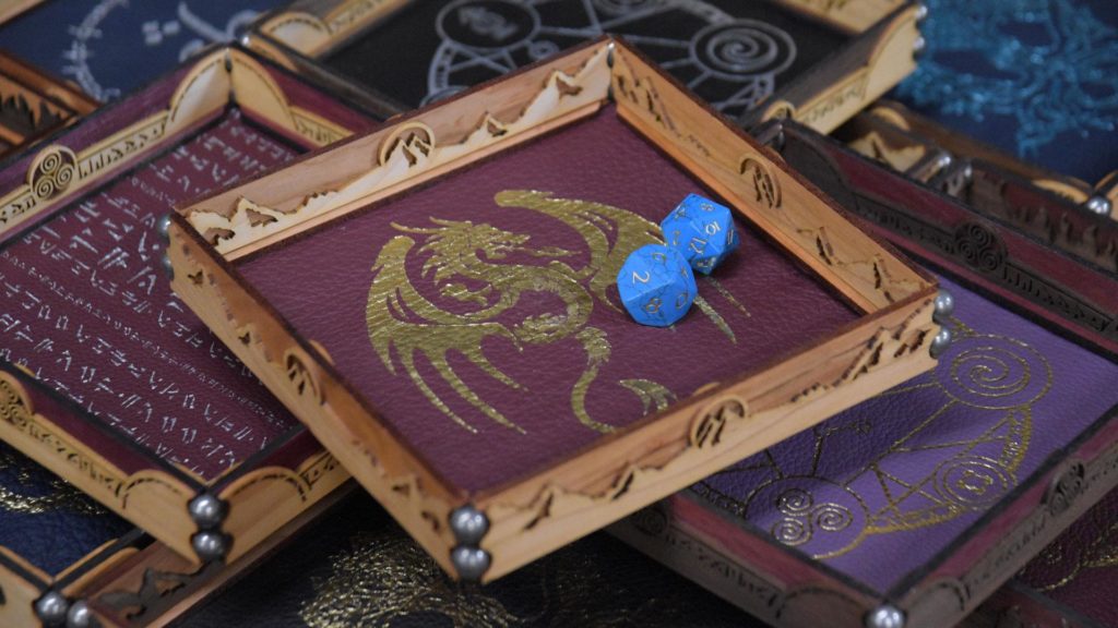 Gaming Dice Tray | Roll for Loot: Random Scroll
