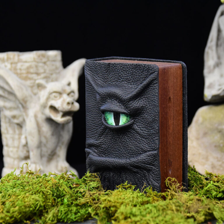 Monster Mini Spellbook: Charcoal Smile with Green-Slit Eye! - Elderwood ...