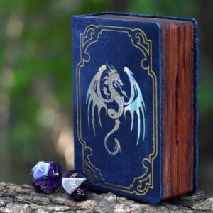Mini Spellbook Dice Box | Dice Book Box | Elderwood Academy
