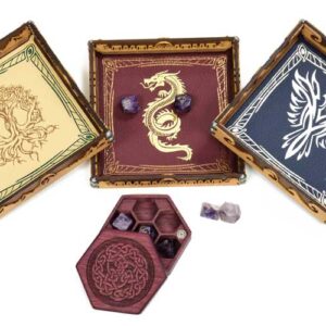 Roll-Up Dice Tray | Scroll Dice Tray | Elderwood Academy