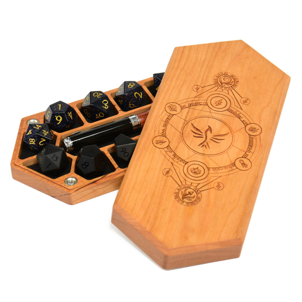 Elderwood Academy: Dice, Dice Boxes, & RPG Supplies